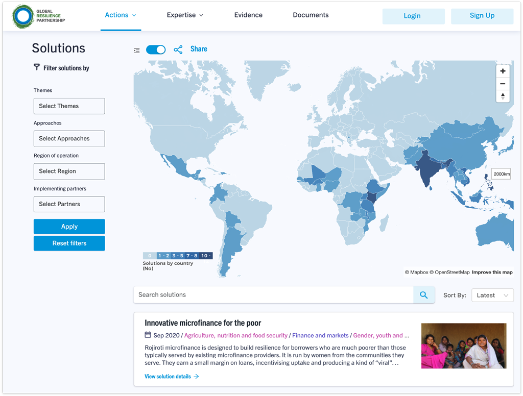 Global Resilience Partnership launches website to showcase bold ...
